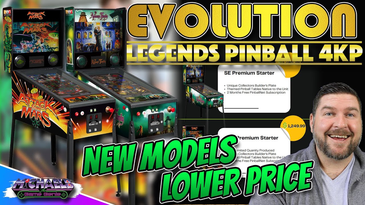 AtGames Legends Pinball 4K New Models Lower Price! Evolution Of The ALP ...