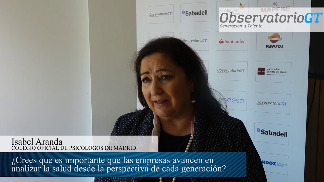 COLEGIO OFICIAL DE PSICÓLOGOS DE MADRID, Isabel Aranda, vocal de la ...