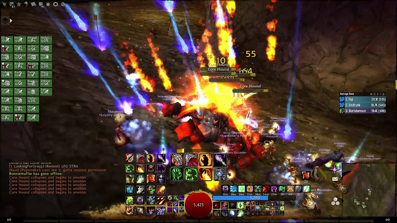 Molten Core Raid II Classic World of Warcraft - YouTube