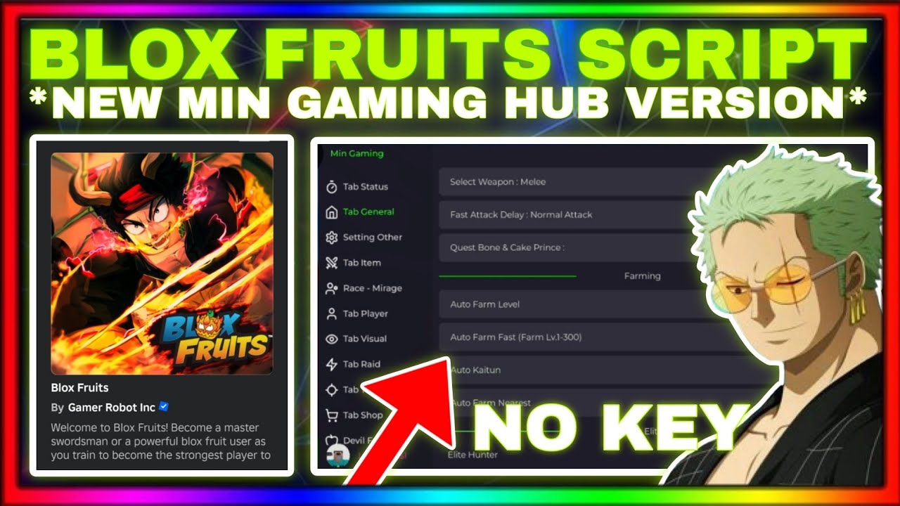 [New]🍈Blox Fruits Script Pastebin *MinGame* New Version Update Fixed Bug Issues Safe No Ban ...