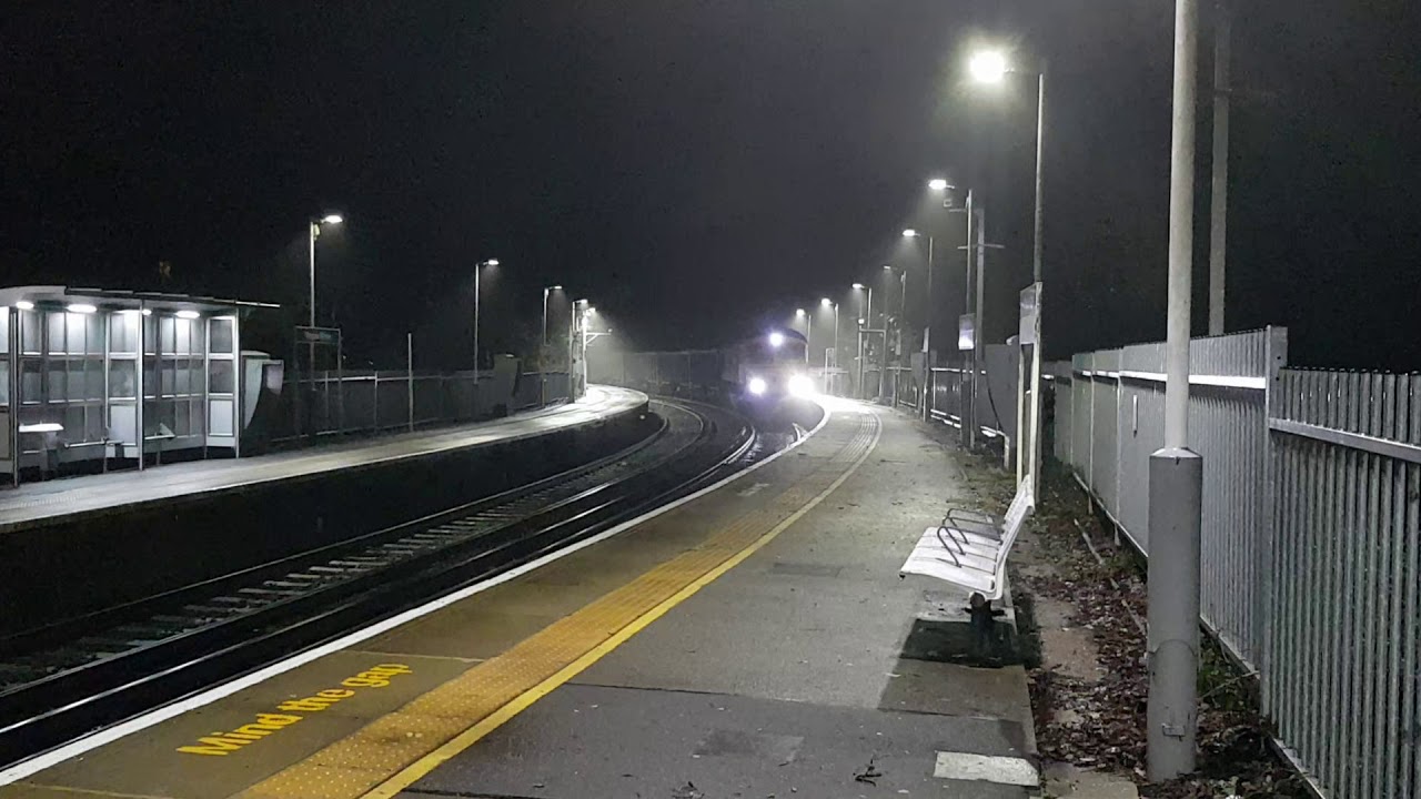 Class 66 - 66772 Accelerates through Virginia Water - YouTube