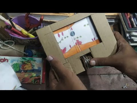 How to mack a cardboard game||crazy cardboard craft||nano video game 🎮 ...
