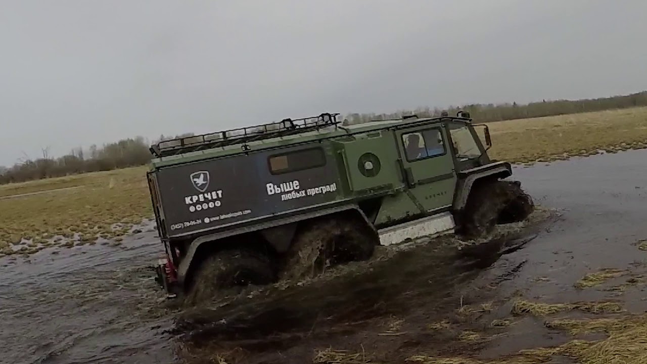 вездеход КРЕЧЕТ с новым мотором IVECO F1C td, 3.0L, 146 hP - YouTube