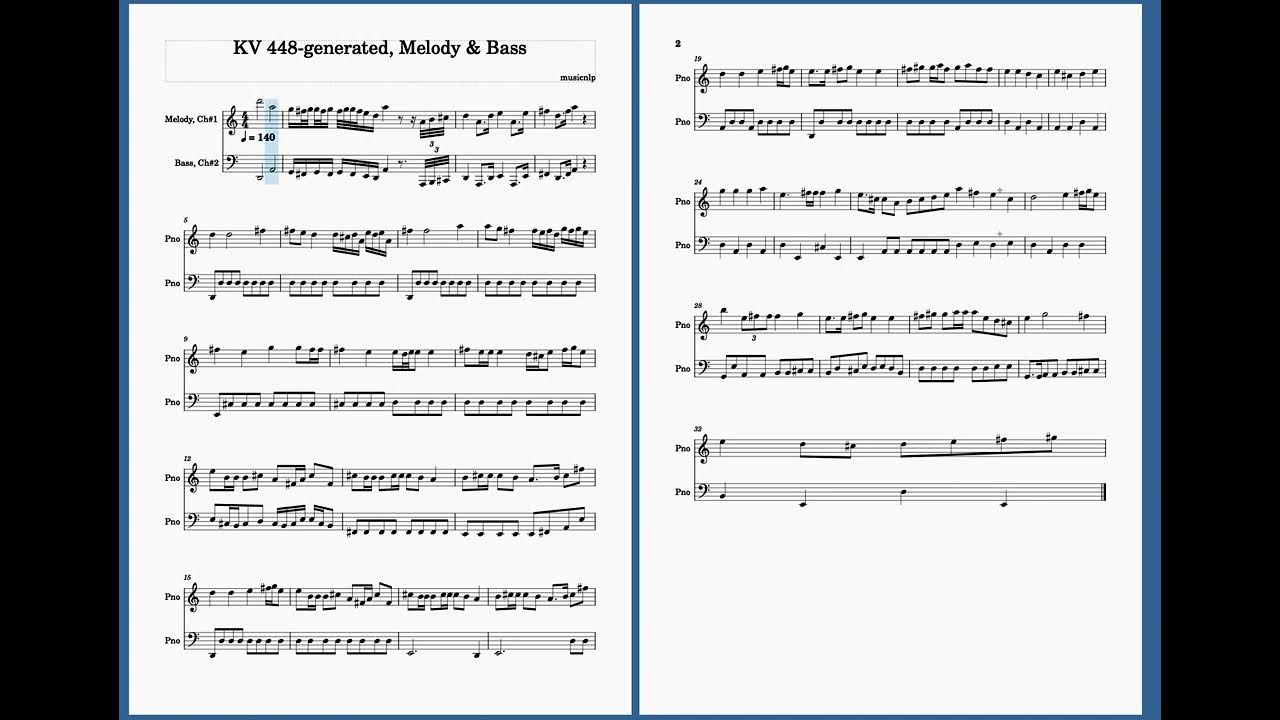 Symbolic Music Generation | Conditioned on KV 448 - YouTube
