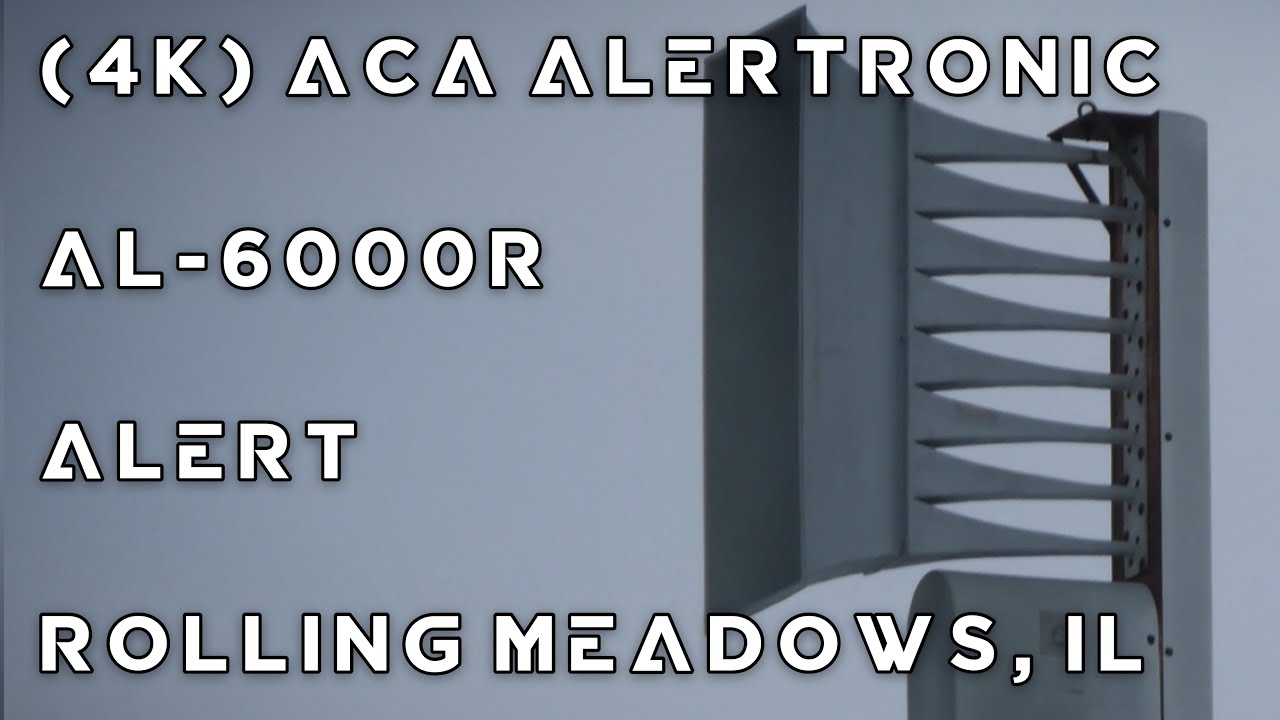 (4K) ACA Alertronic AL-6000R Siren Test, Alert, Rolling Meadows, IL ...