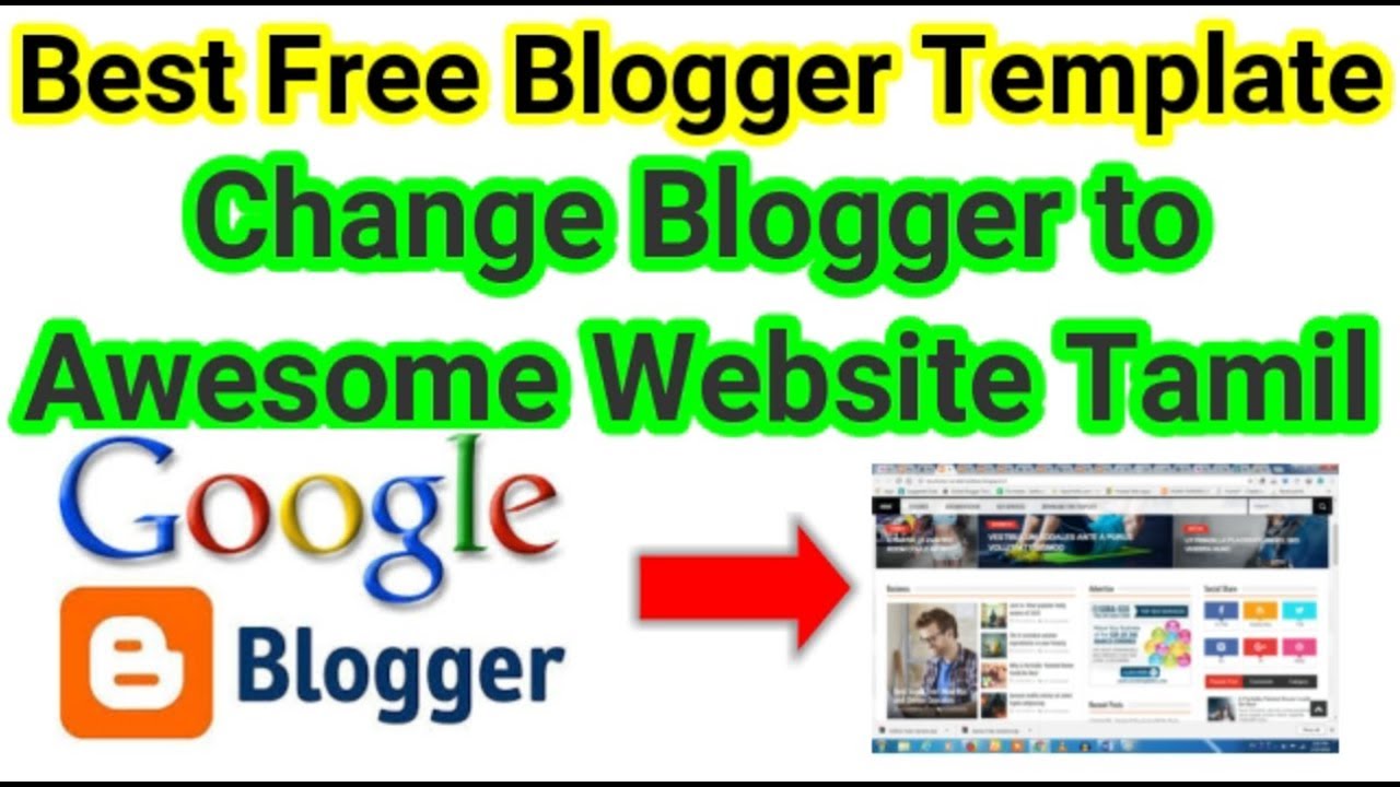 இலவச blogger Template, Best Free Premium Blogger Template in Tamil ...