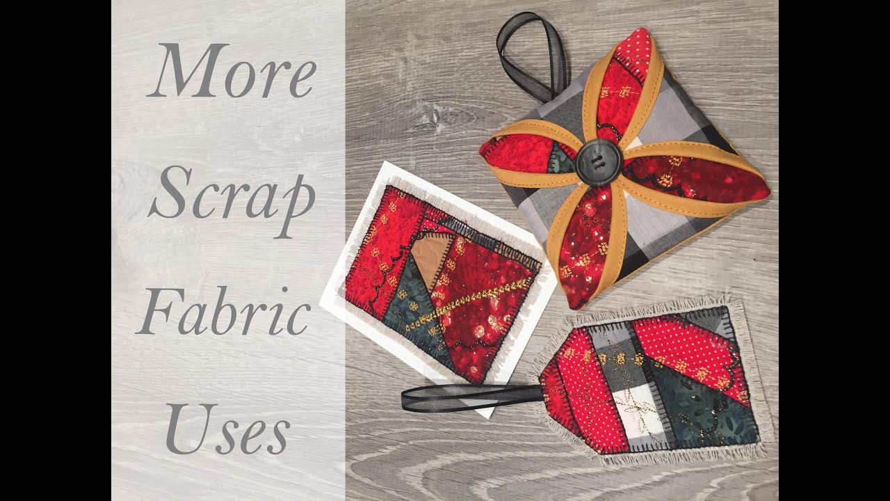 A Scrap Fabric Christmas/Holiday Panel And Three Projects To Make - YouTube