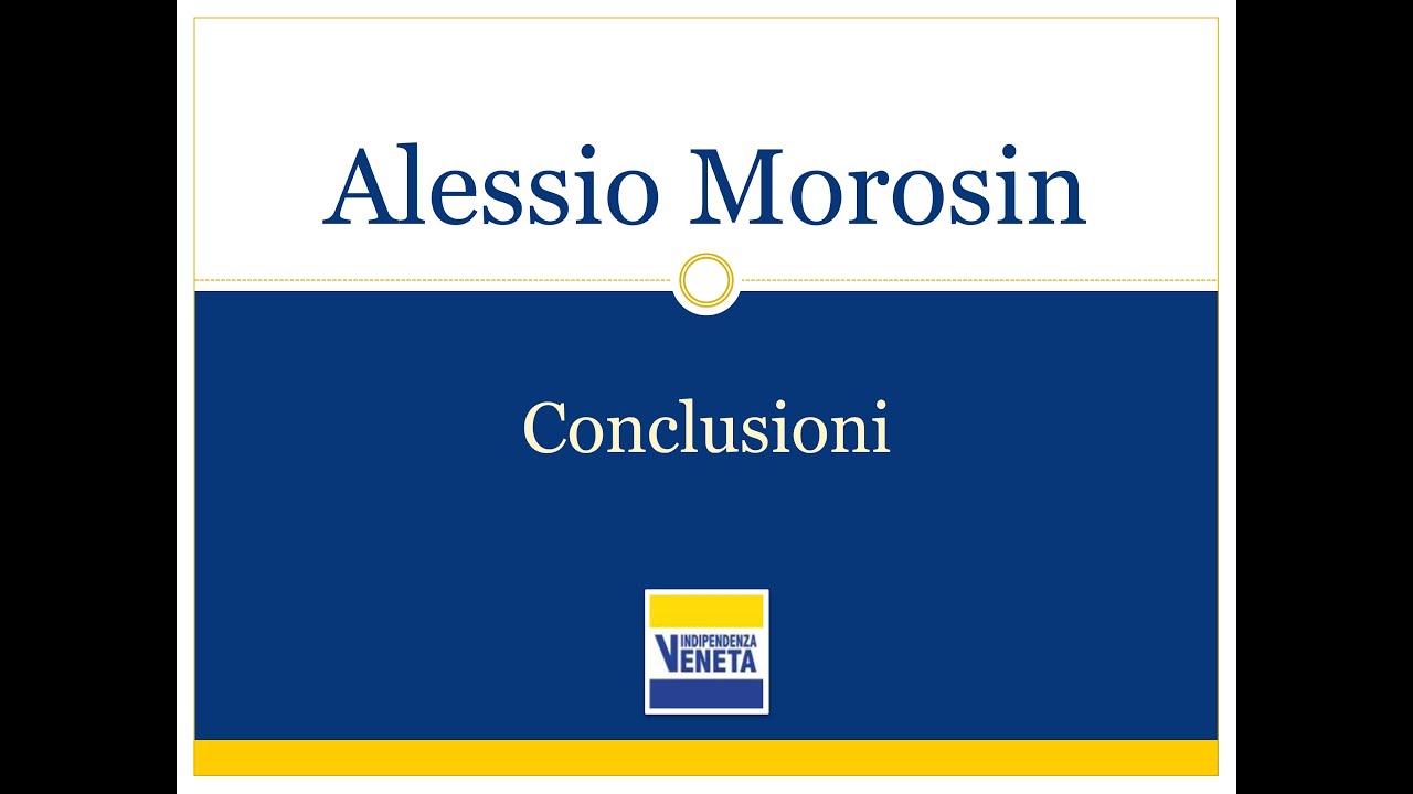 Alessio Morosin: Conclusioni e saluti - 17/17 - YouTube