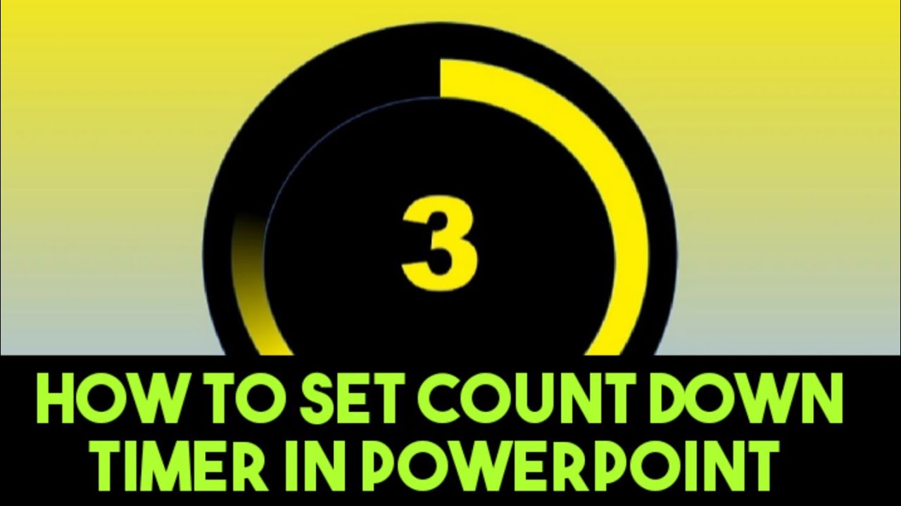 How to set count down timer in PowerPoint ||how to set timer in ...