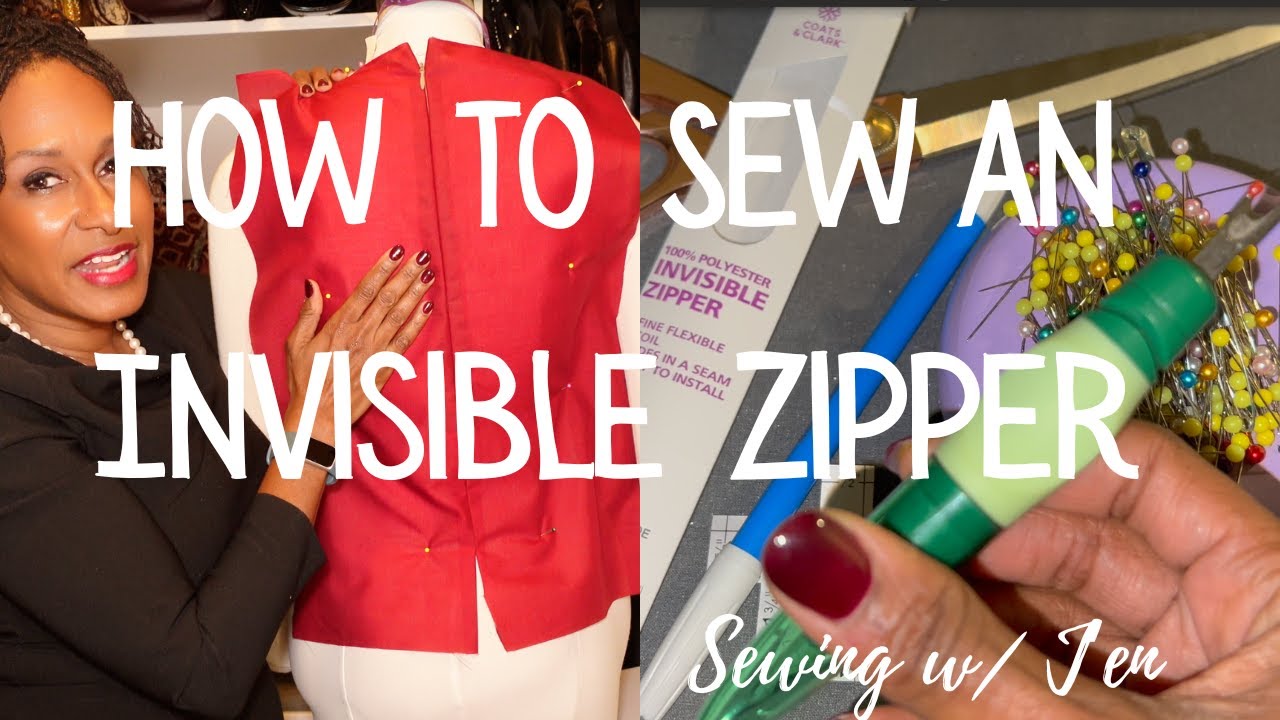 How to Sew an Invisible Zipper Tutorial | Sewing with J'en - YouTube