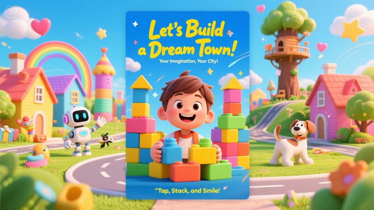 Let’s Build a Dream Town! 🏠 Creative Construction Song for Kids (LYRICS ...