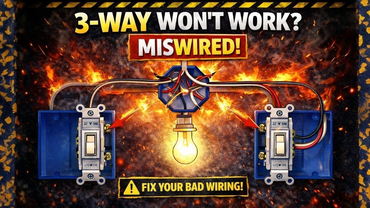 How to Diagnose and Fix a Miswired 3-Way Switch (Using a Multimeter ...