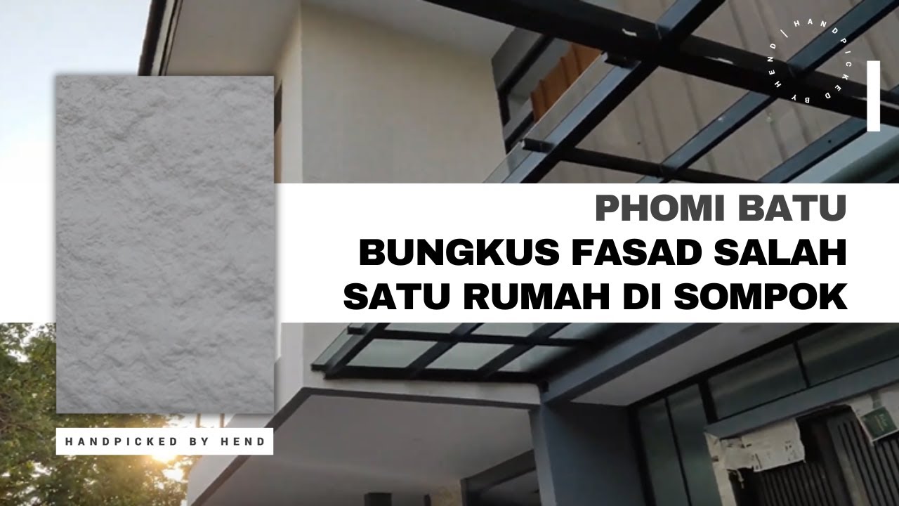 phomi batu!! seri granite stone putih bungkus fasad Salah satu rumah di ...