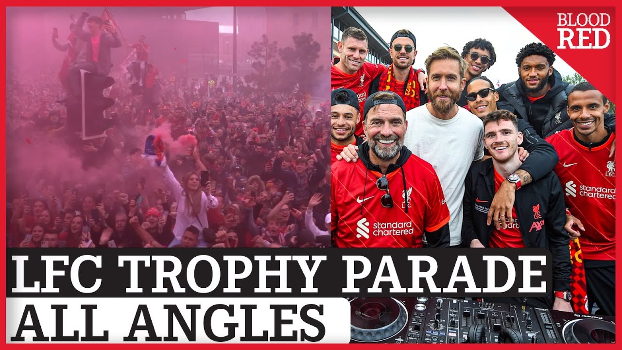 Liverpool Trophy Parade | Every ANGLE | LFC Players, Jurgen Klopp ...