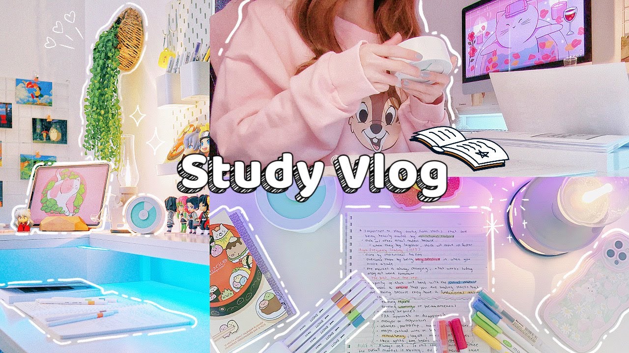 Study Vlog 📖 ️ | Late night studying, note taking, cooking ramen ...