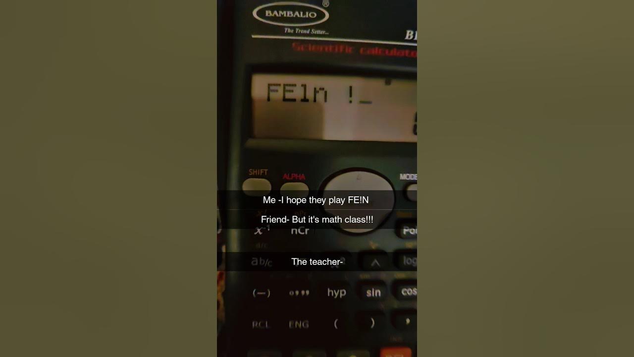 I hope they play fein! #FE!N #Calculator - YouTube