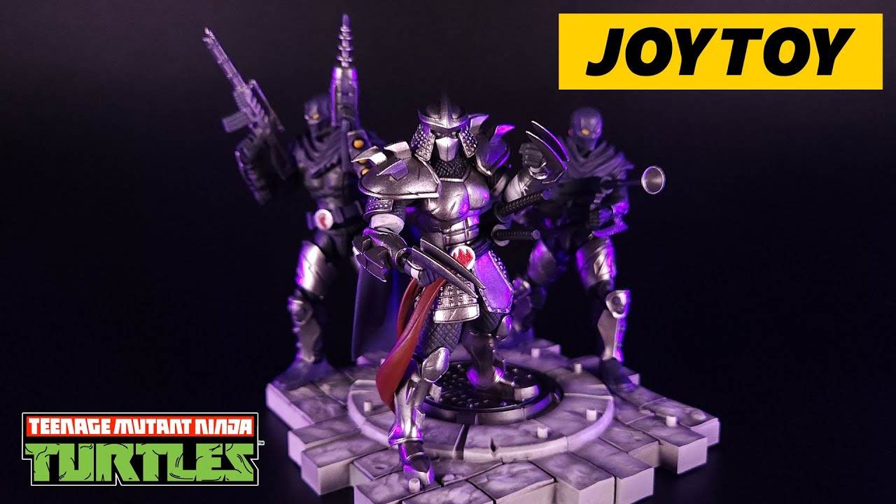 JoyToy TMNT Shredder and Foot Clan Soldiers Action Figure Review - YouTube