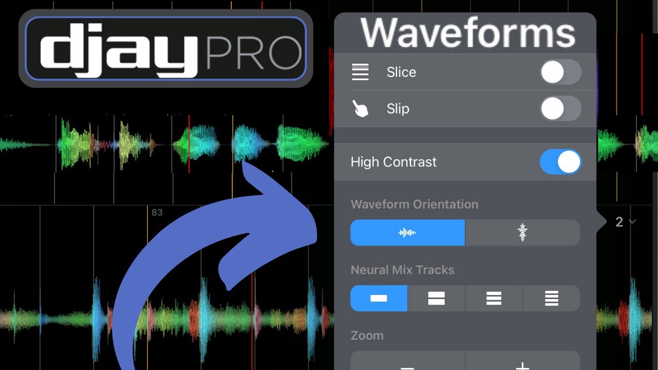 Djay Pro Best Waveform Settings - YouTube