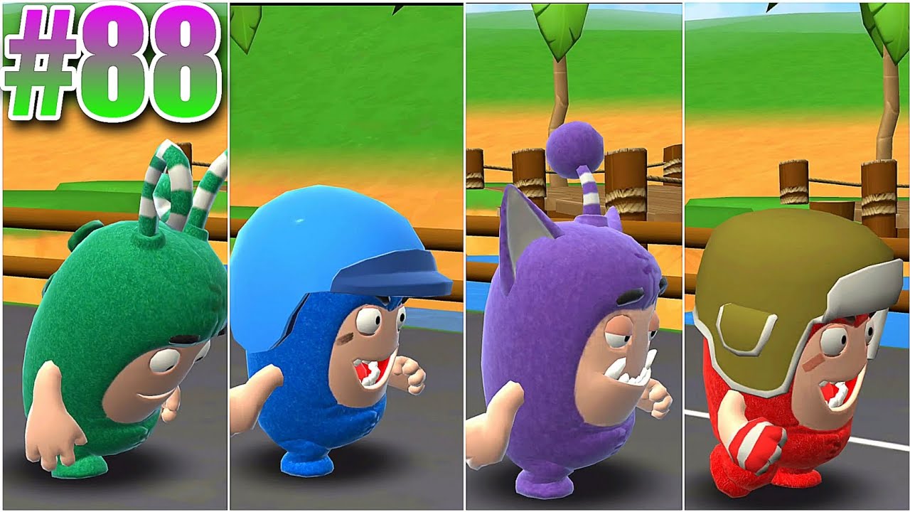Oddbods Zee 🆚 Oddbods Pogo Racing 🆚 Oddbods Jeff Halloween 🆚 Fuse ...