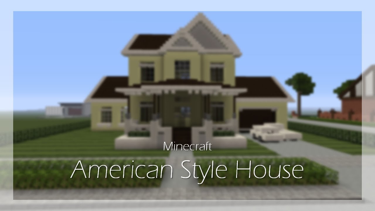 Minecraft PS4 American Style House - YouTube
