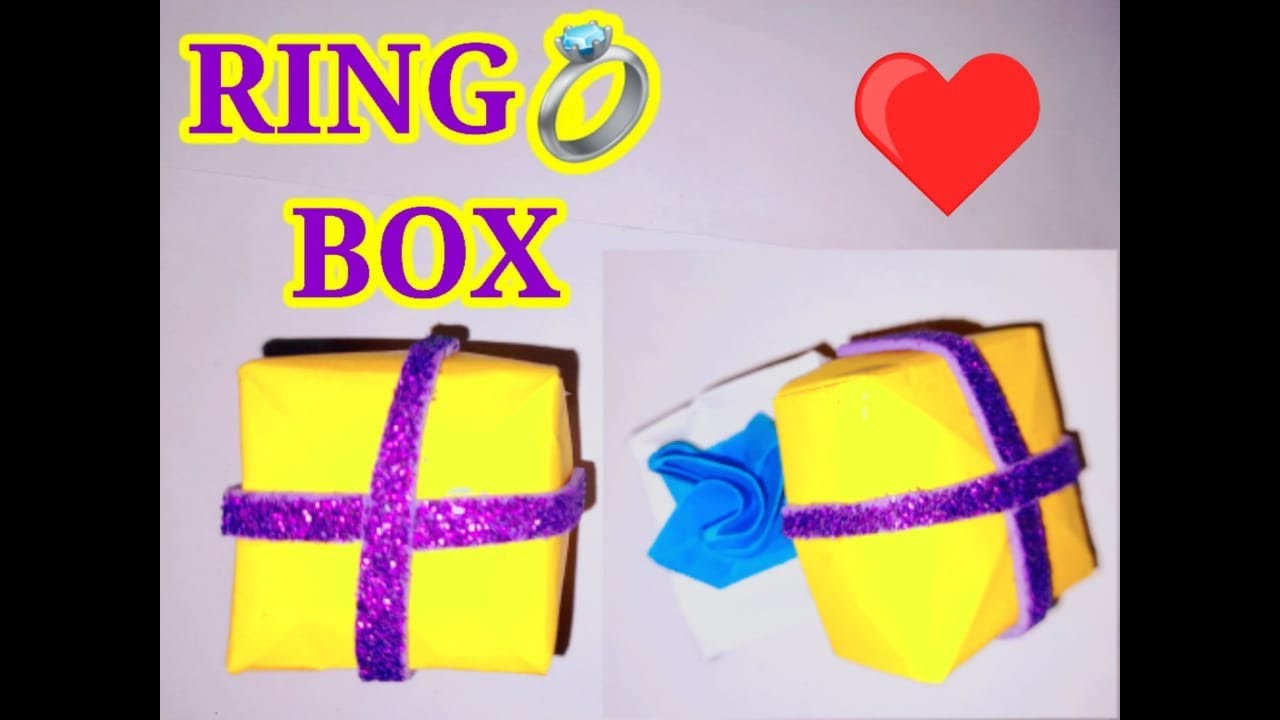 Easy Origami BOX | How to make origami ring BOX step by step - YouTube