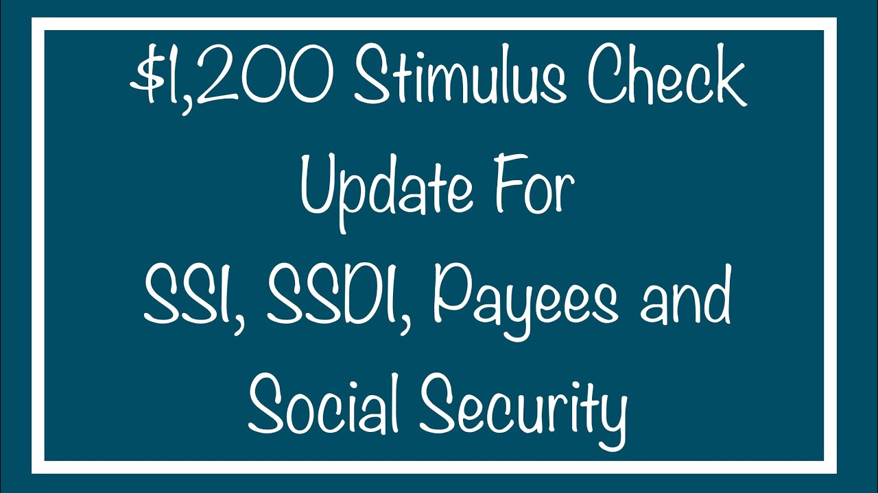 $1,200 Stimulus Check New IRS & Treasury Announcement, PrePaid Debit ...