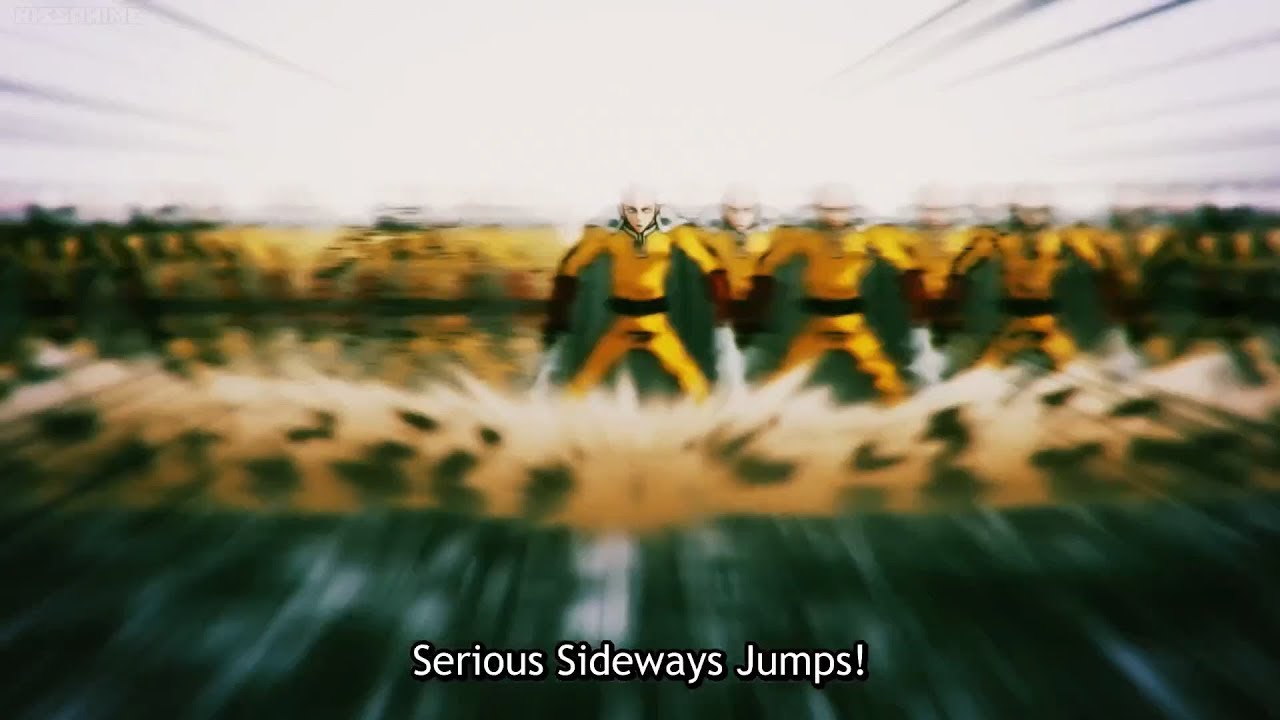 Serious Sideways Jumps - One Punch Man Season 2 - Vs Speed O Sound ...