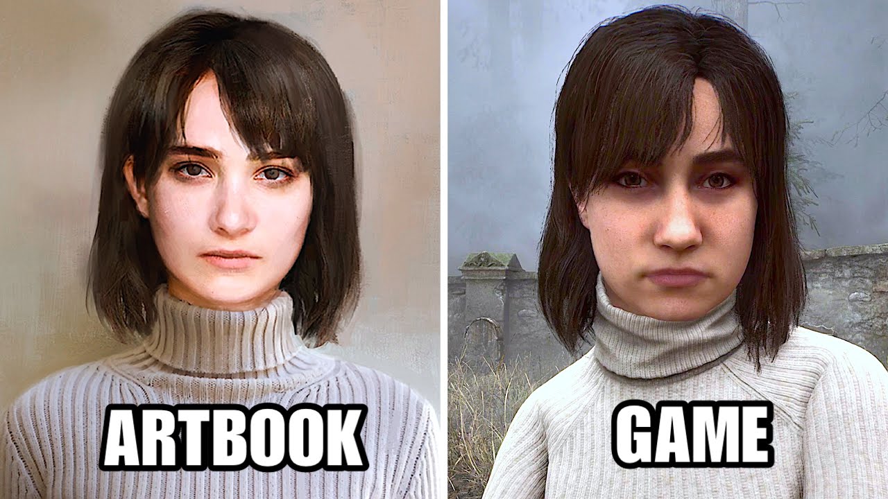 Angela in Digital Artbook vs Silent Hill 2 Remake - YouTube