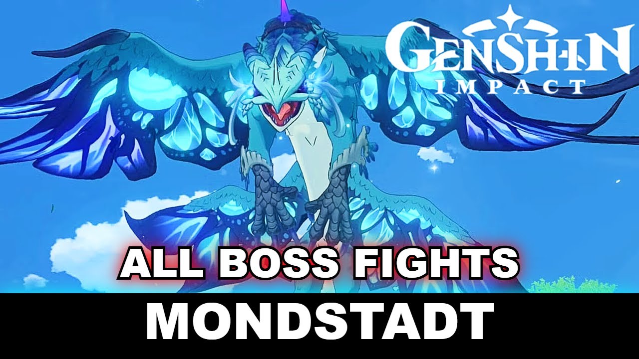 Genshin Impact: All Mondstadt Boss Fights Compilation - YouTube