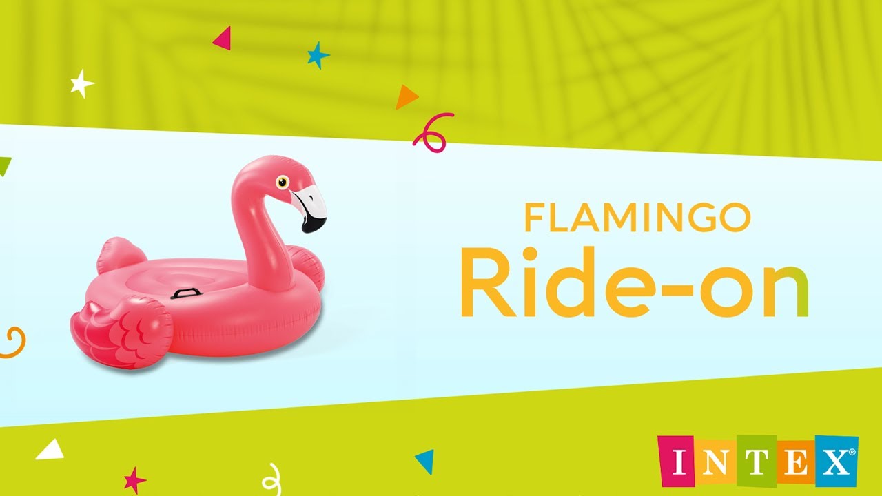 INTEX® Pink Flamingo Ride-On - YouTube