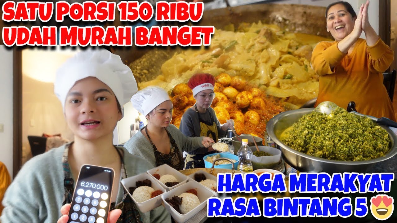 NASI PADANG 40 PORSI!!HARGA MERAKYAT SEKALI MASAK OMZET 6,2 JUTA💸💪🏼😍 ...