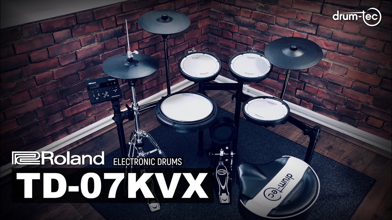 Roland Td 07kvx Electronic Drums Unboxing And Playing By Drum Tec Youtube