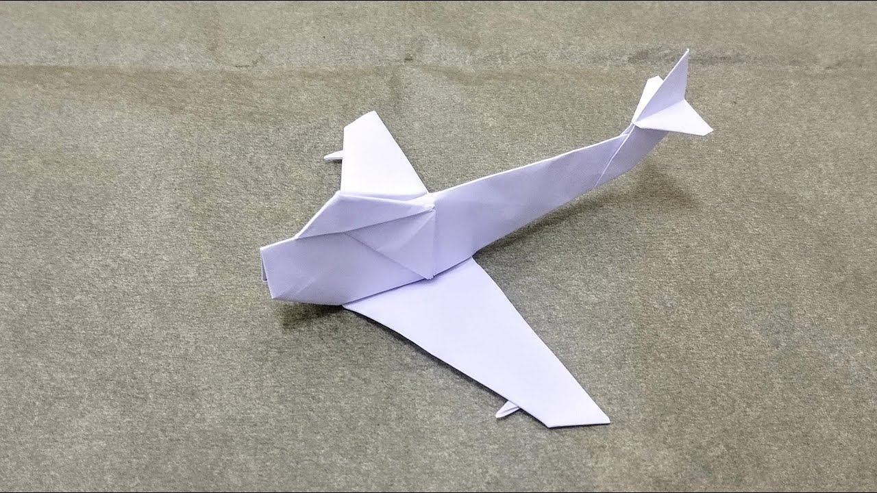 How to make Jet Fighter MiG-15 paper - Origami Jet Fighter MiG-15 Easy ...