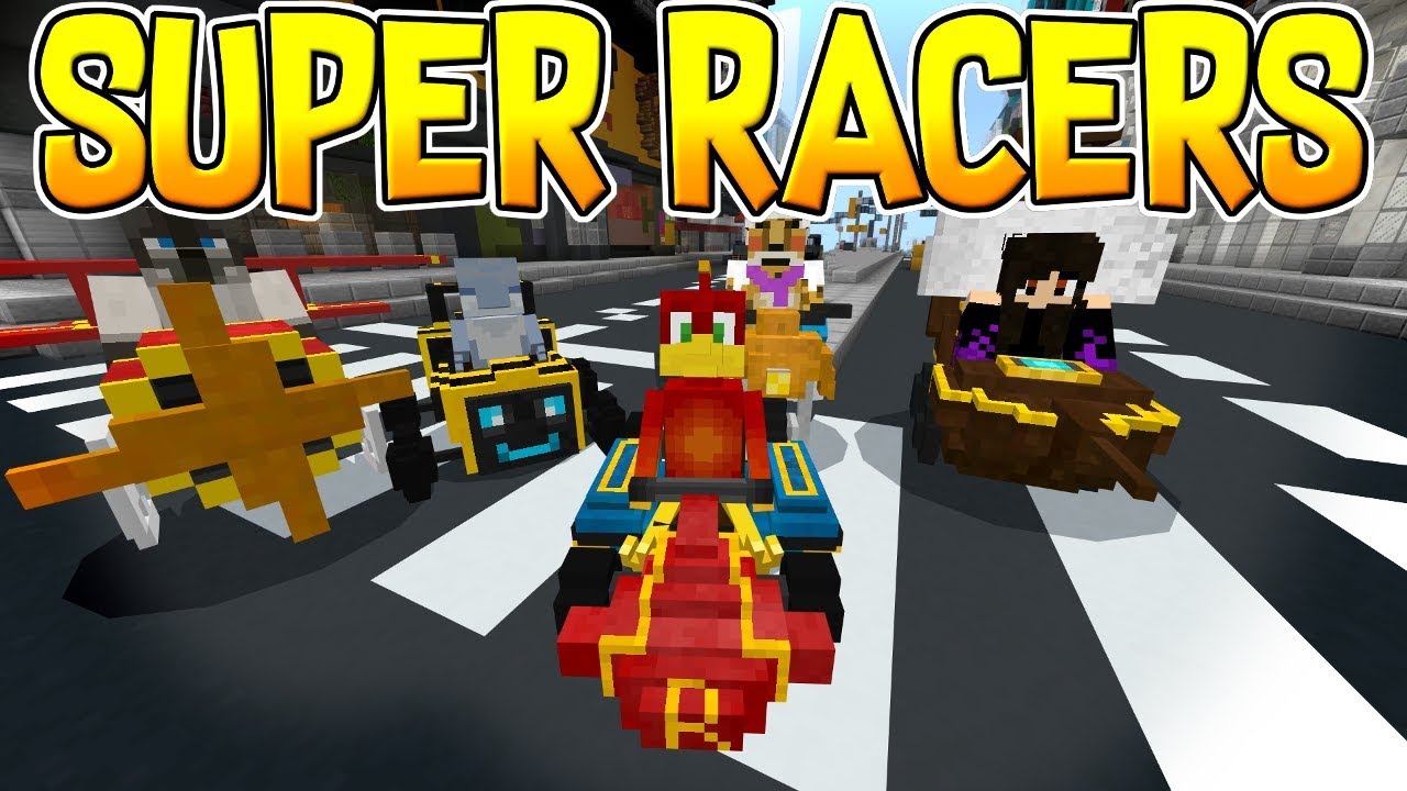 MINECRAFT SUPER RACERS !! (Extreme Racing) - YouTube