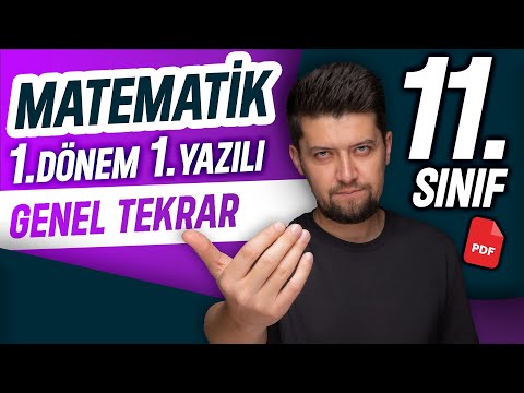 11. sınıf matematik 1. dönem 1. yazılı | genel tekrar