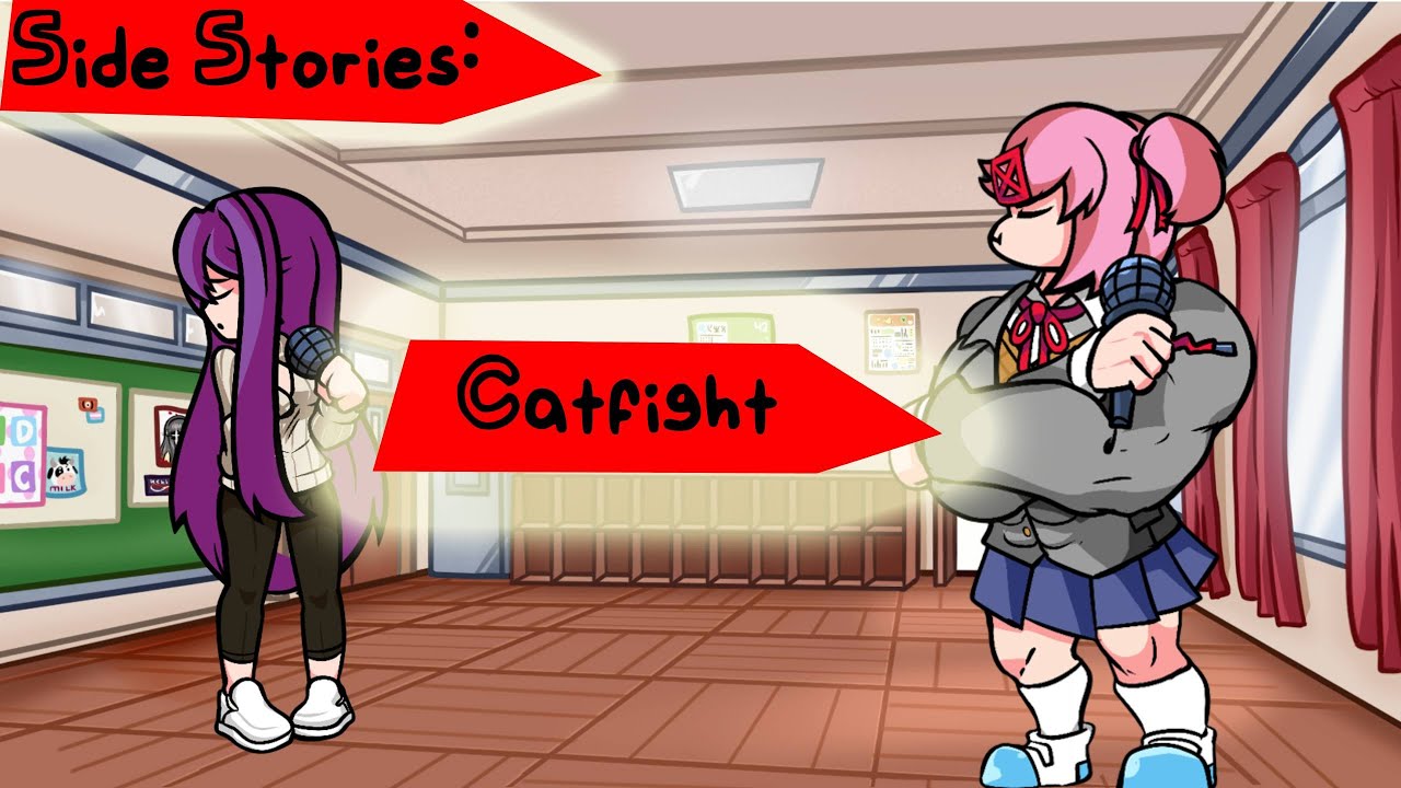 FNF | Side Stories: Catfight | Doki Doki Takeover Take Over Plus! - YouTube