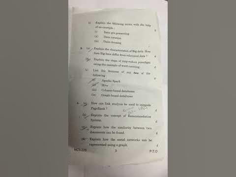 MCS-226 / MCS226 / DATA SCIENCE AND BIG DATA / IGNOU QUESTION PAPER / MCA / MCA NEW - YouTube