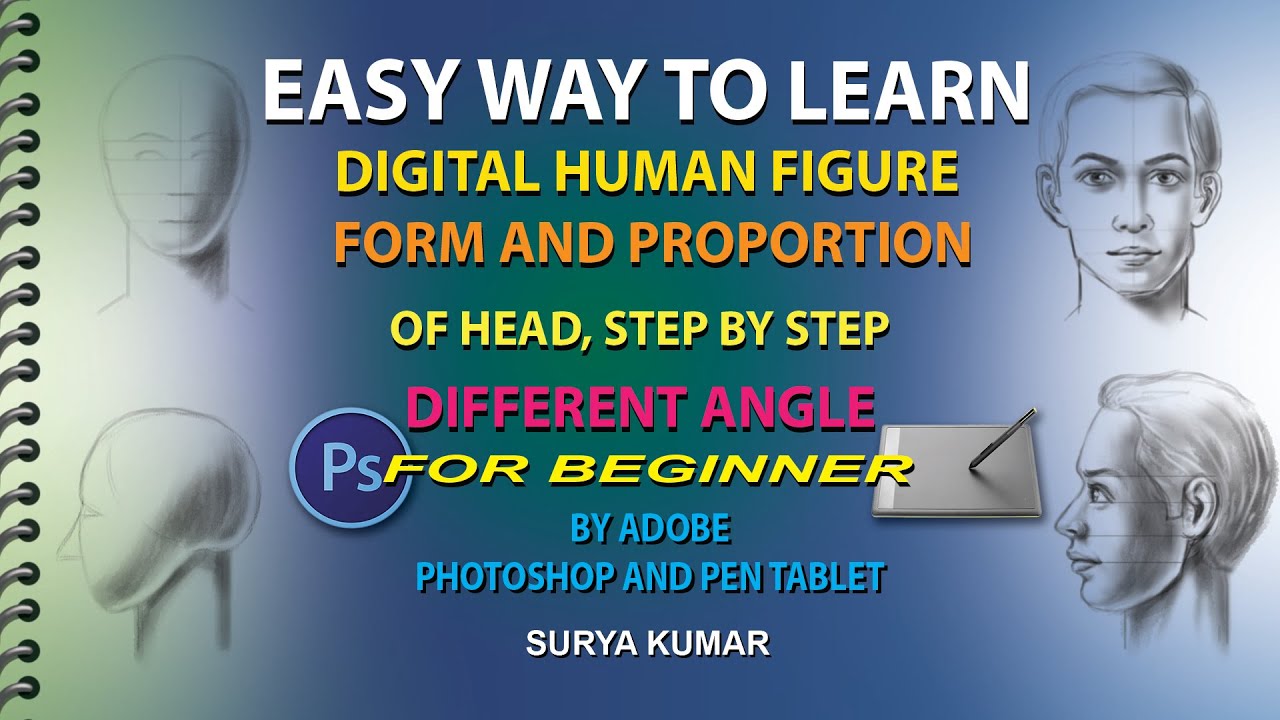 Easy Way To Learn Digital Human Figure Anatomy Drawing for Beginner ...