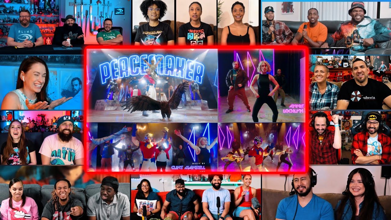 DCU Fans React To PEACEMAKER DANCE INTRO | Peacemaker S1 Ep 1 Opening Title Sequence Reaction ...