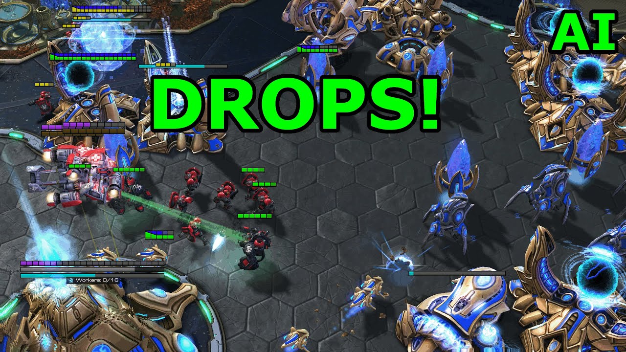 5000 APM BOT DROPS! - WickedBot vs MuravevProtoss - Starcraft 2 AI ...