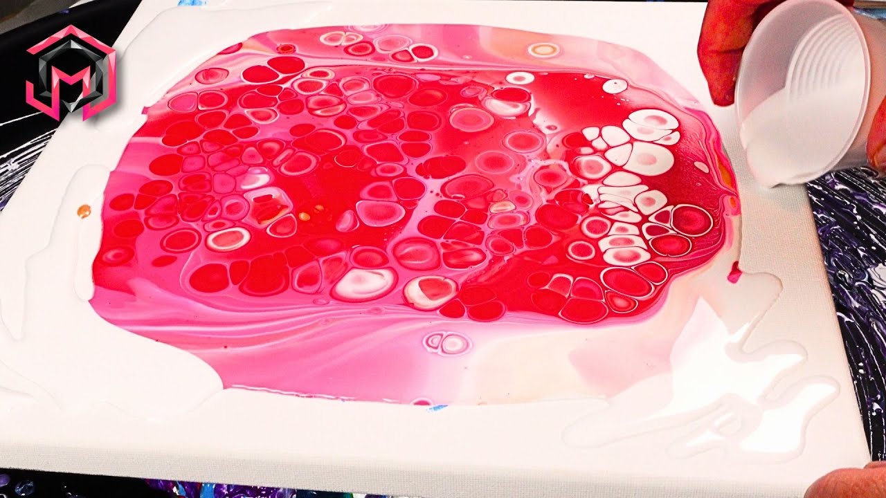 🔥 RED HOT ☀️ Summer Vibes - Acrylic Pouring and Fluid Art for Therapy ...