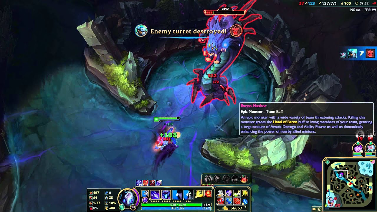 Kindred baron with 32 stacks 5k GG - YouTube