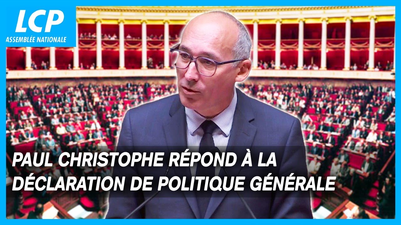 Paul Christophe répond à la déclaration de politique générale de ...