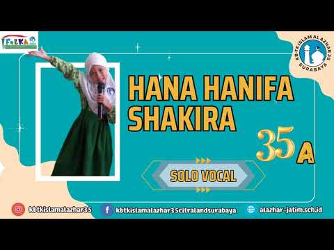 LOMBA FELKA 2024 MENYANYI (HANA HANIFA SHAKIRA) TK ISLAM AL AZHAR 35 SURABAYA