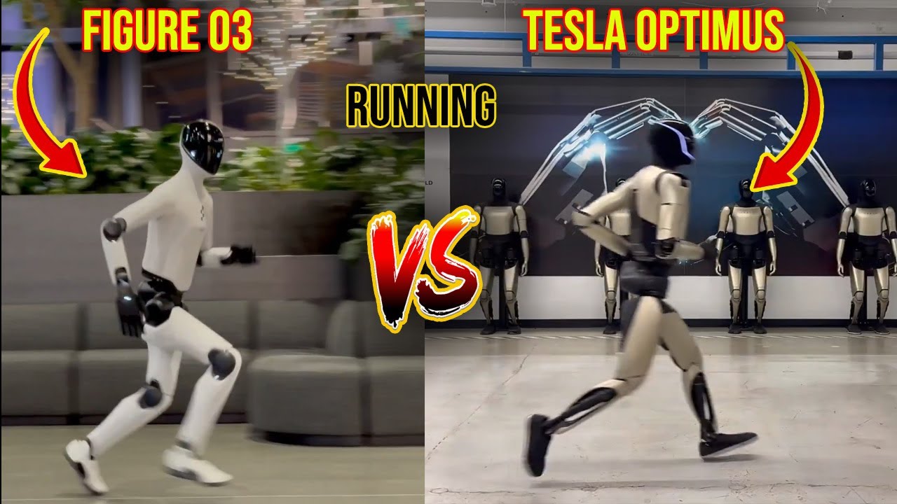 Figure 03 vs Tesla Optimus — The First Real Humanoid Robot Running ...