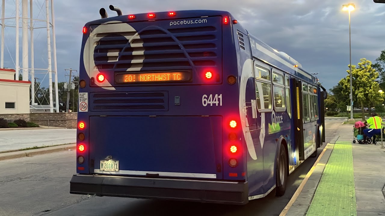 Pace 2015 Eldorado National Axess BRT Bus Ride Bus 6441 on Route 208 ...