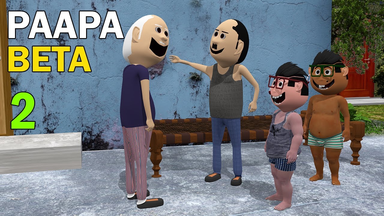 PAPA BETA 2 | COMEDY | JOKES | CS BISHT VINES | CARTOON COMEDY ...