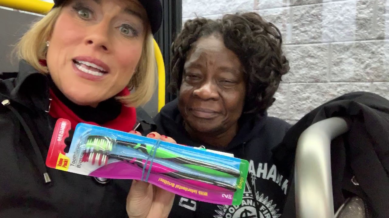 Stuff a Bus Salvation Army Christmas : Second Live Shot With Volunteer ...