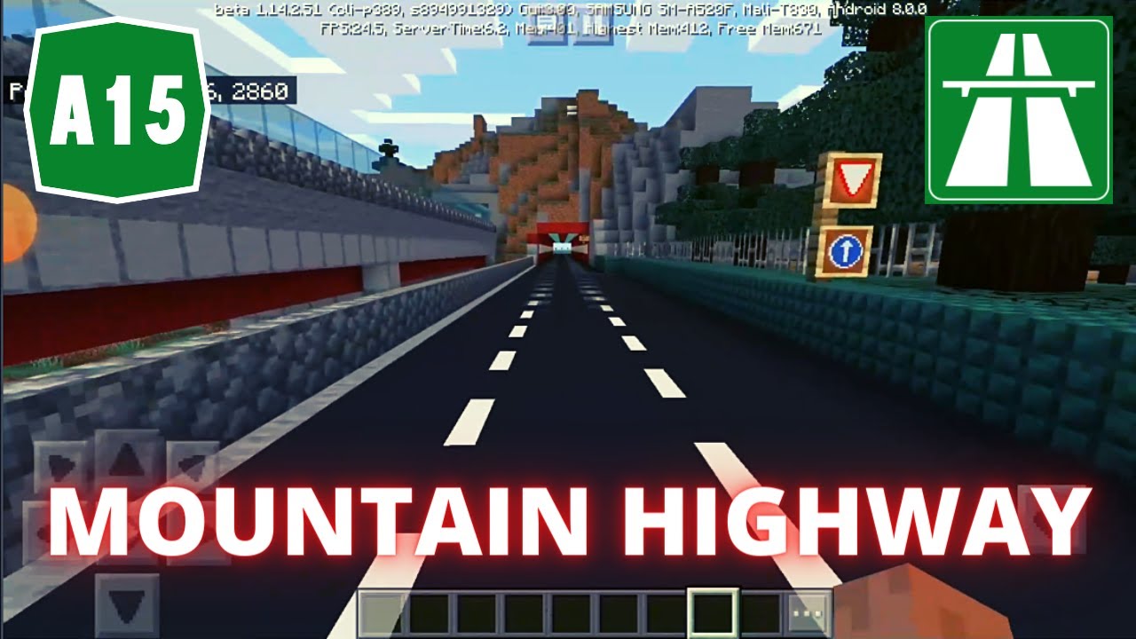 MINECRAFT FREEWAY A15 | MOUNTAIN HIGHWAY by AUTOSTRADE CONTINENTALI ...