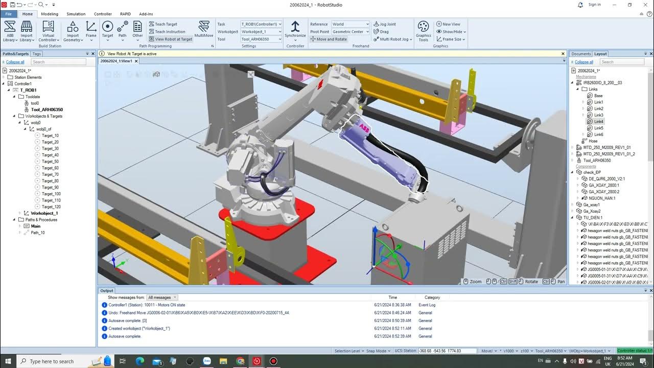 How to configure and create a WorkObject for a synchronized rotating fixture in RobotStudio ...